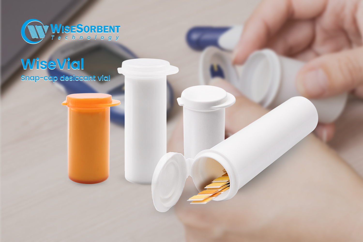 Snap-cap Desiccant Vial | Wisesorbent® Europe